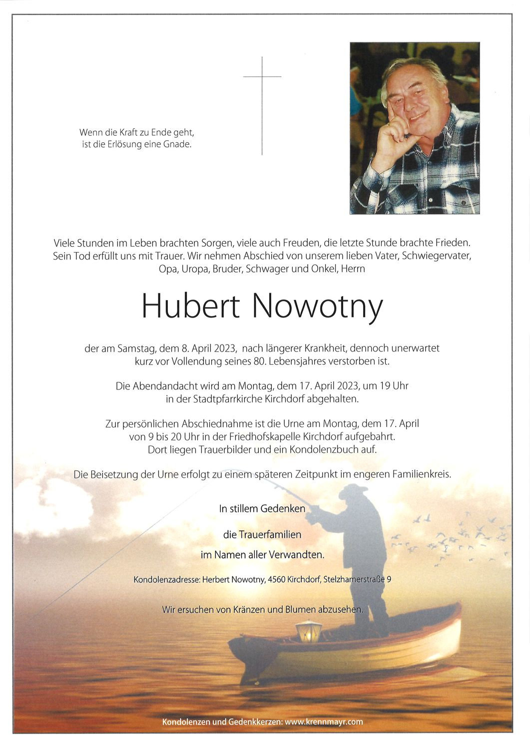 Todesfall Hubert Nowotny